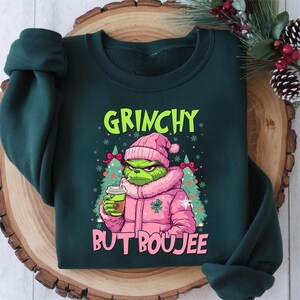 Grinhy but Boujee Christmas Png, Grinhmas Png, Boujee Grinhmas Png ...