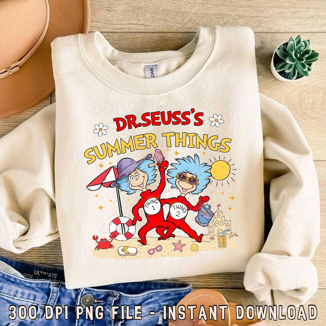 Dr Seuss Summer Things Png, Summer Trip Png, Summer Vacation Png ...