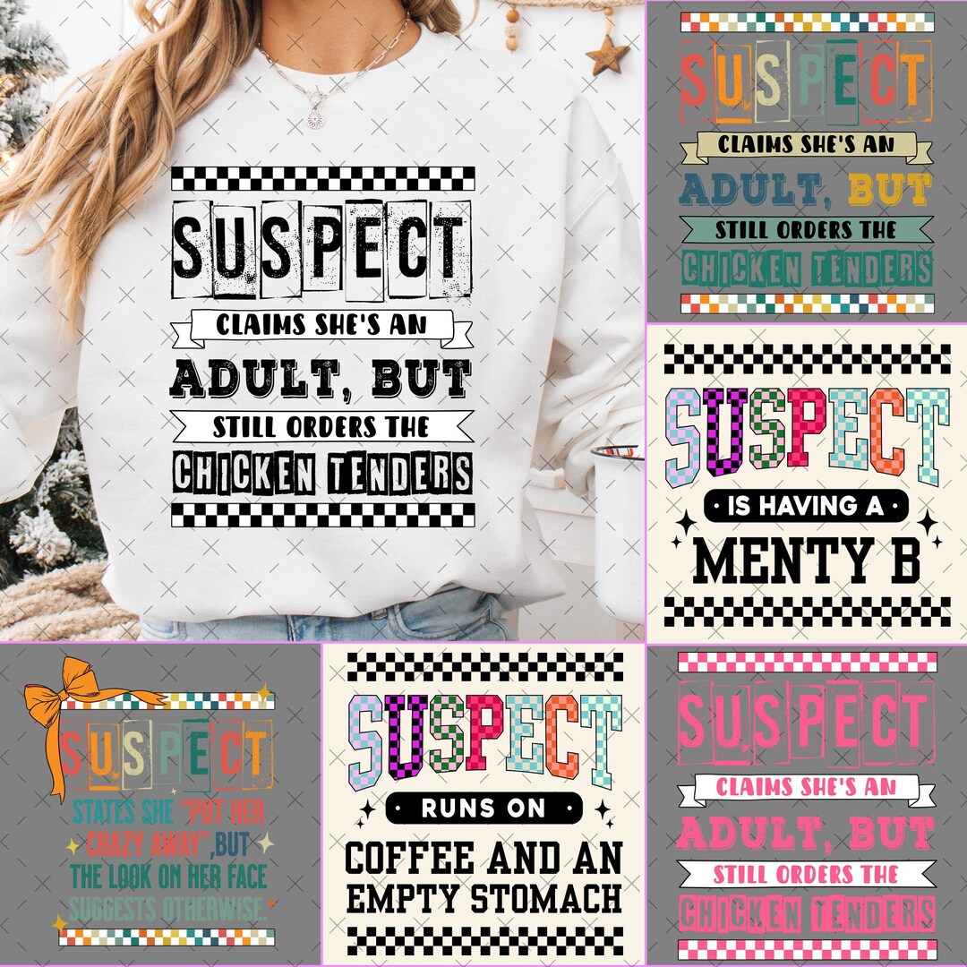 20 Designs Suspect Png Bundle, Suspect Claims She's an Adult but Still ...