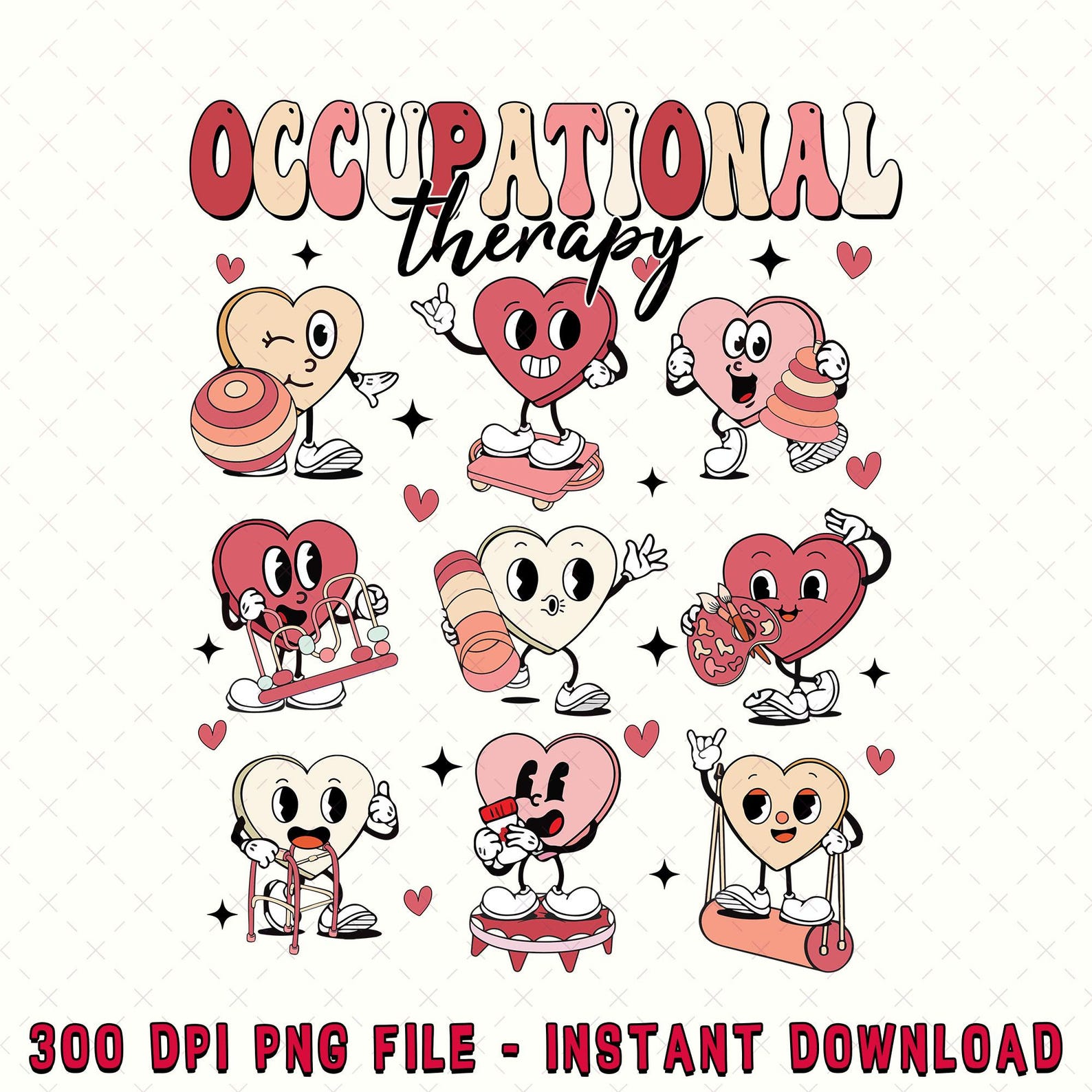 OT Candy Heart Valentine Png, Occupational Therapy Png, Occupational ...
