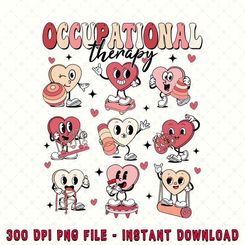 OT Candy Heart Valentine Png, Occupational Therapy Png, Occupational ...