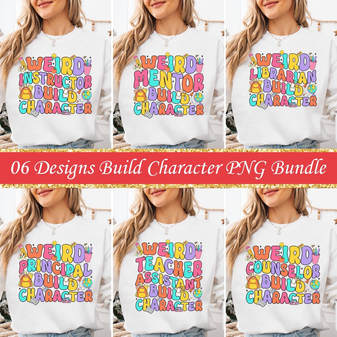 06 Designs Weird Build Character Png Bundle, Teacher Png , Counselor ...