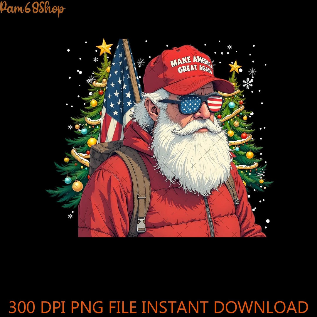 Christmas Trump Santa Claus Png, I'll Be Home for Christmas Png, Santa ...