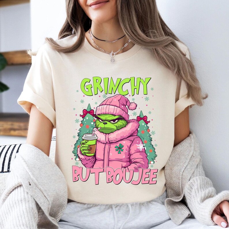 Grinhy but Boujee Christmas Png, Grinhmas Png, Boujee Grinhmas Png ...