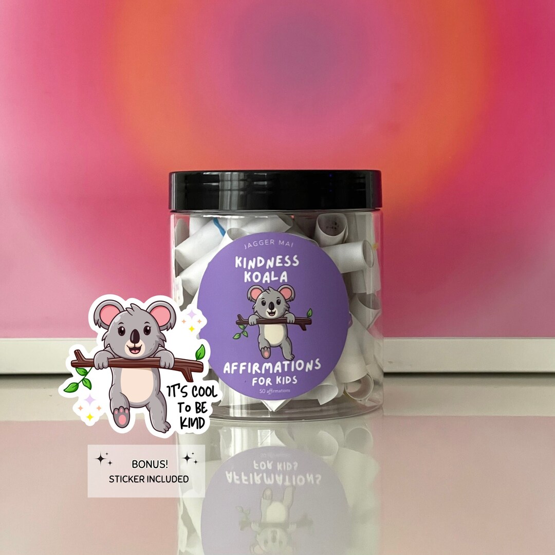 Kindness Koala Affirmations for Kids | 50 Affirmation Cards With Bonus ...