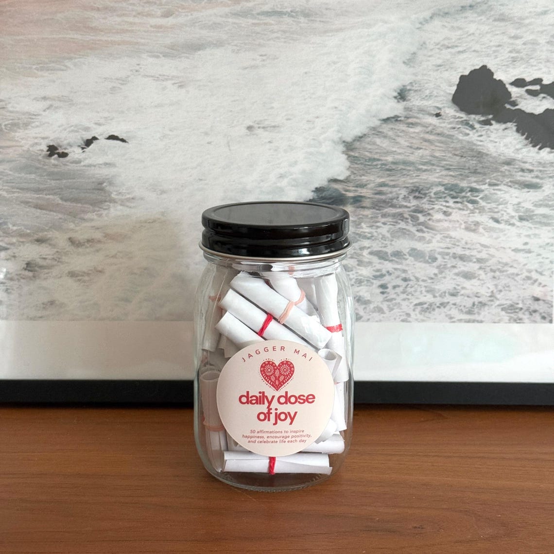 Affirmation Jar: Daily Dose of Joy - Mindfulness Gift - Etsy