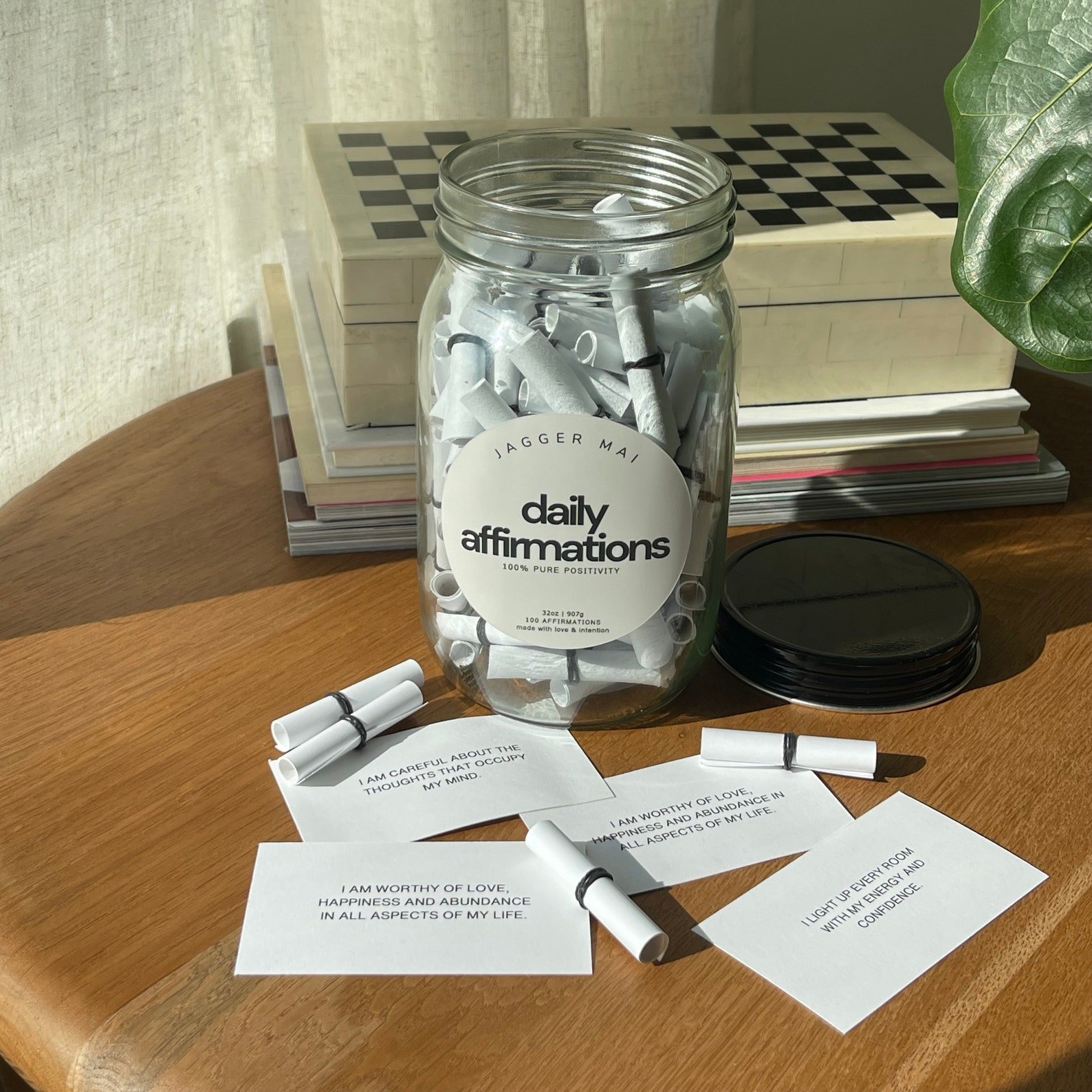 Daily Affirmations Jar | 100 Positive Affirmative Cards | Affirmational ...