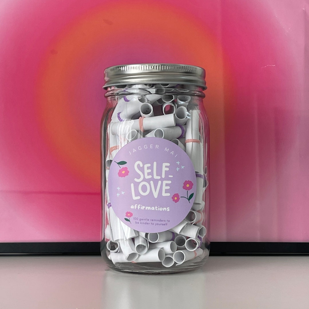 Self Love Affirmation Jar | 100 Self-love Affirmative Cards to Build ...