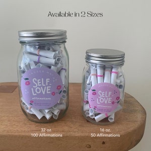 Self Love Affirmation Jar | 100 Self-love Affirmative Cards to Build ...
