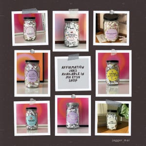 Affirmation Jar for Sending You Sunshine | 100 Uplifting Affirmations ...