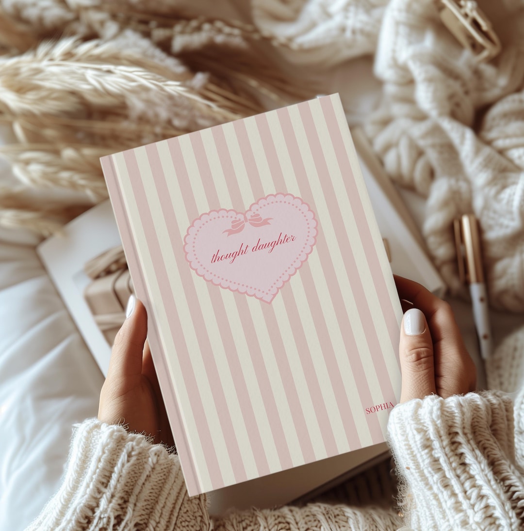 Custom Thought Daughter Journal, Personalized Coquette Aesthetic ...