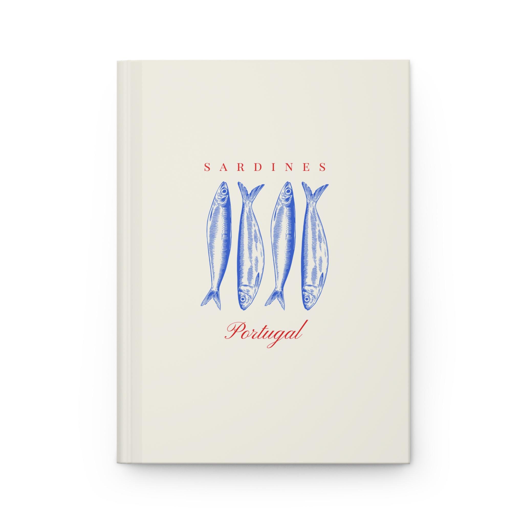 Portugal Travel Journal | Red & Blue Sardines Notebook | Mediterranean ...
