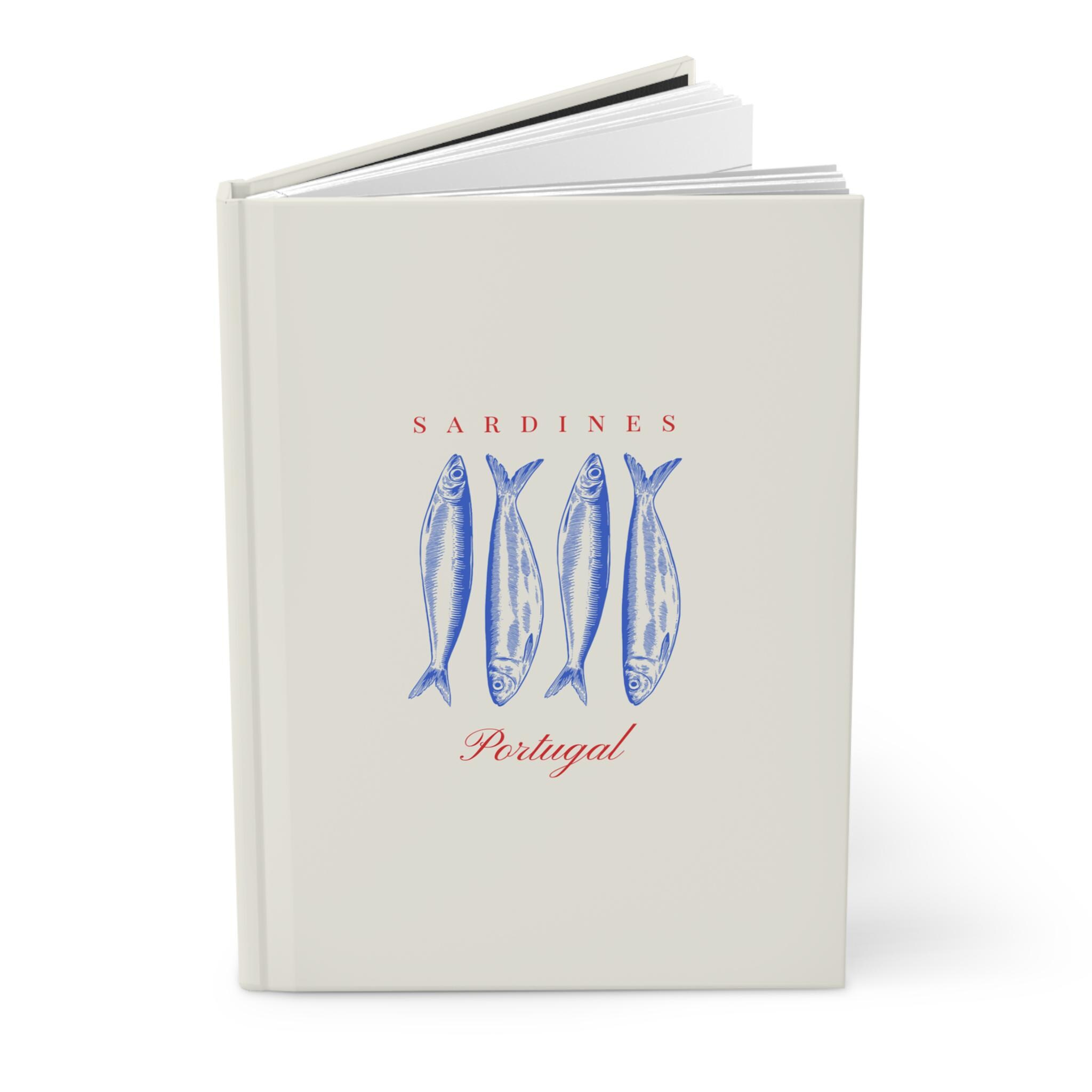 Portugal Travel Journal | Red & Blue Sardines Notebook | Mediterranean ...