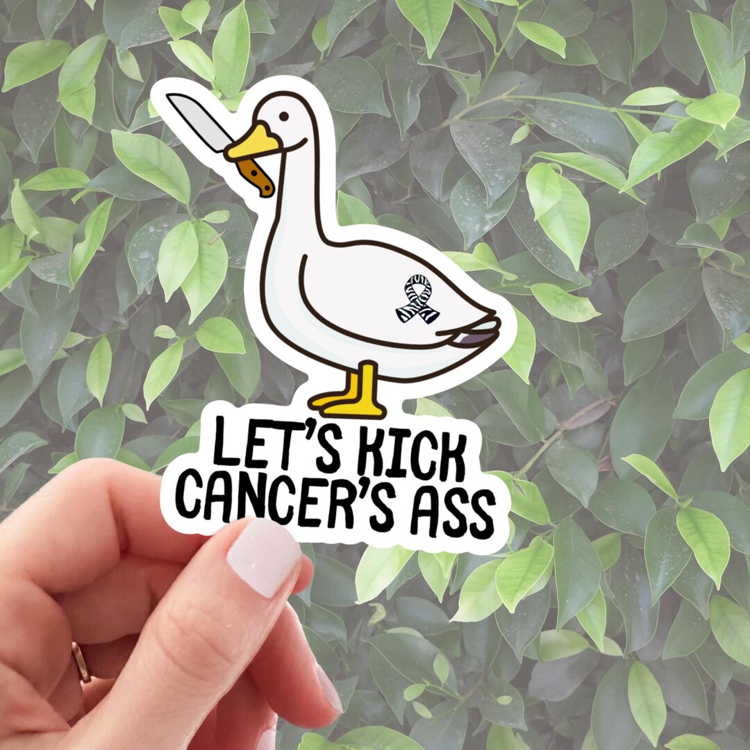 Cancer Sticker, Rare Disease Sticker or Magnet, Funny Silly Goose Let’s ...