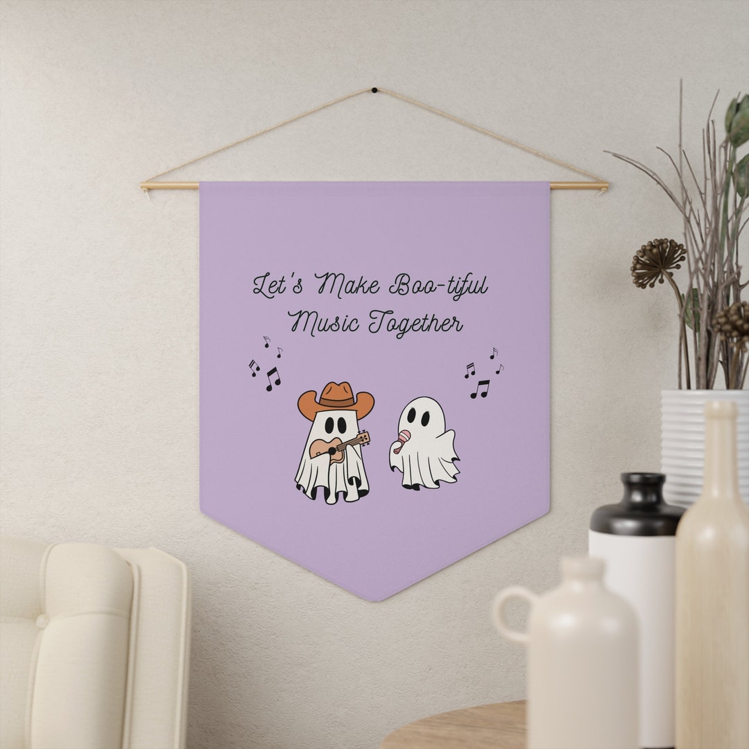 Let's Make Boo-tiful Music Together Halloween Theme Pennant, Music ...