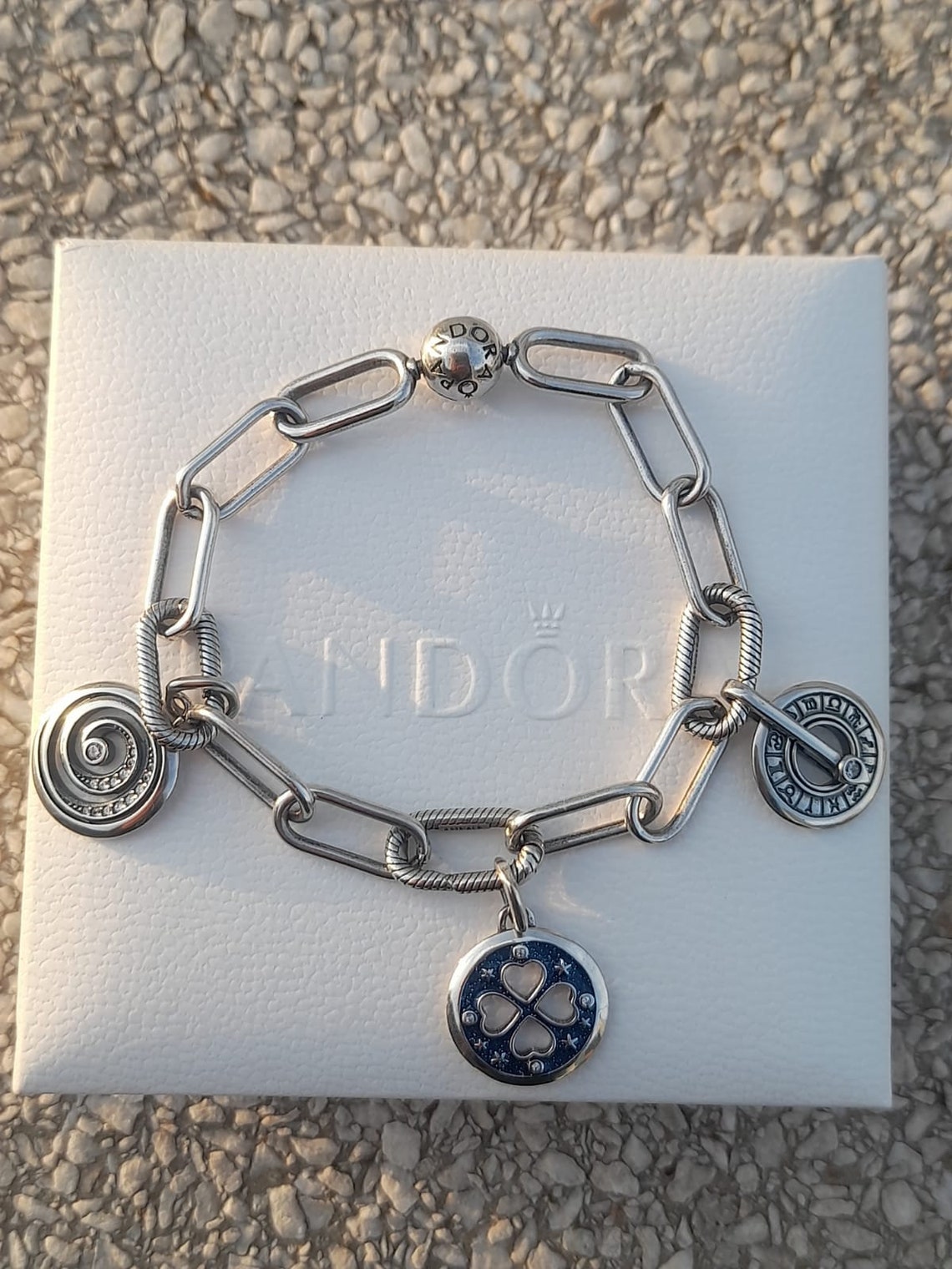 100% Genuine Pandora Me Bracelet 17cm Real S925 Sterling Silver ...