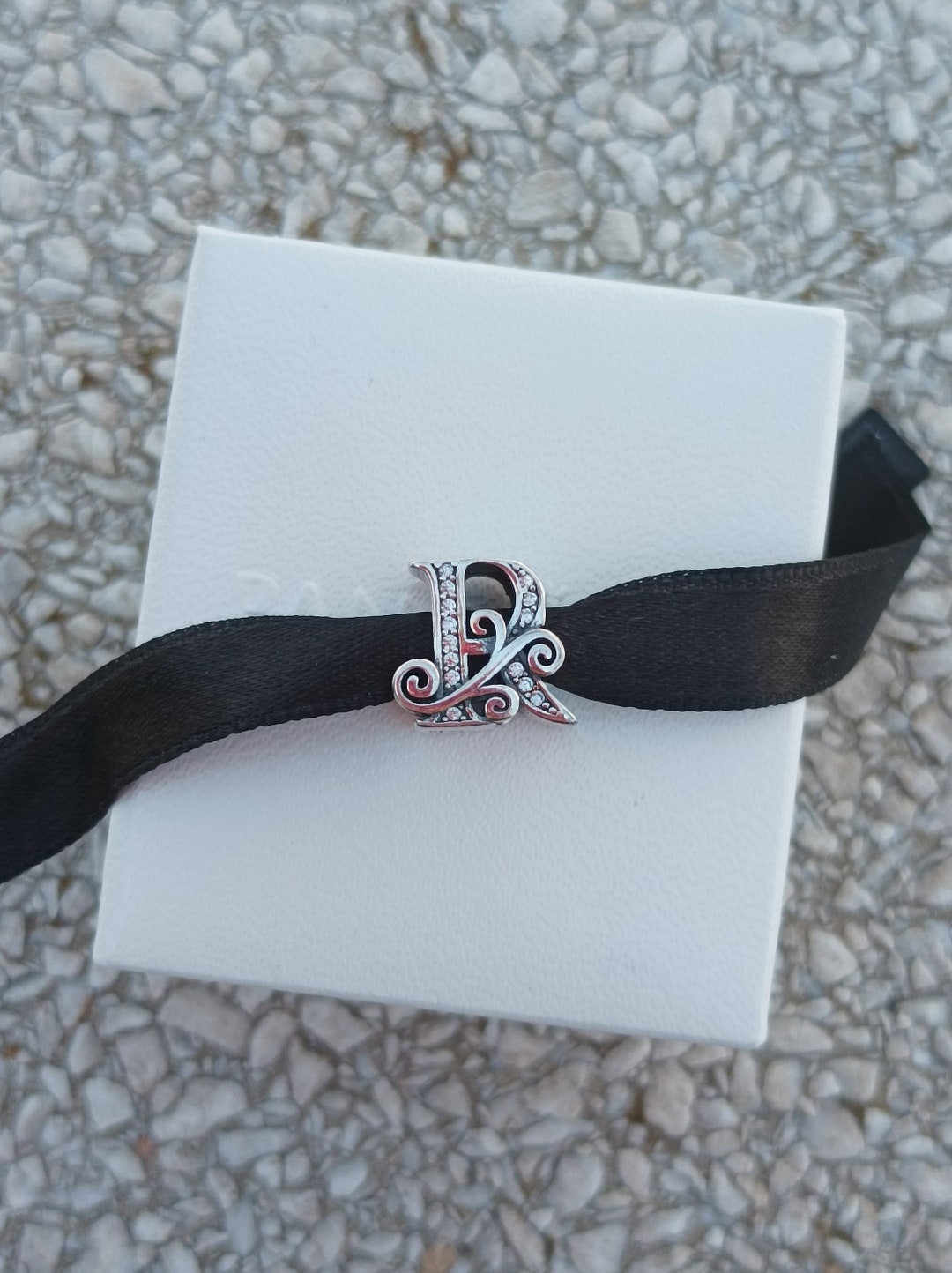 100% Genuine Pandora S925 Sterling Silver R Letter Charms and Beads ...