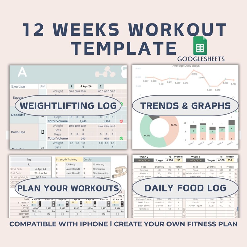 Workout Log - Etsy