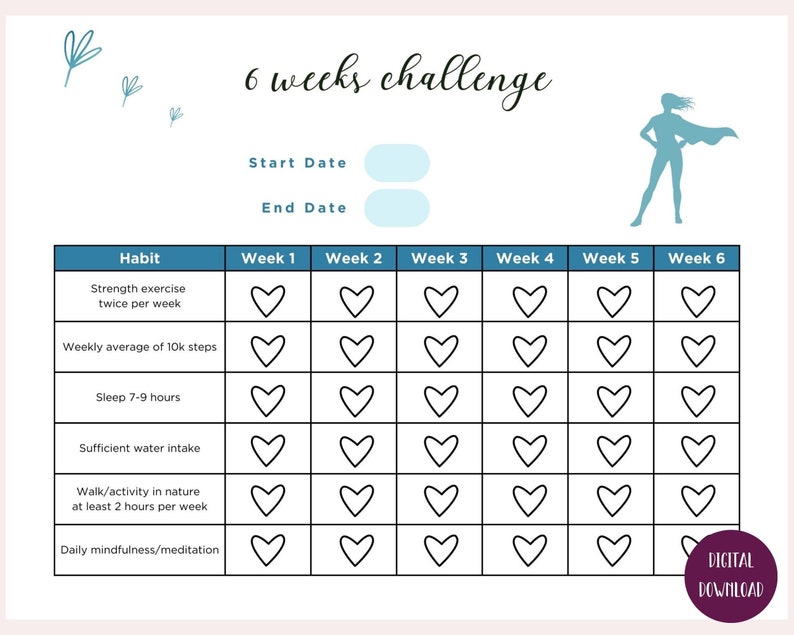 Weight Loss Journal Printable, Weight Loss Planner, Daily Routine ...