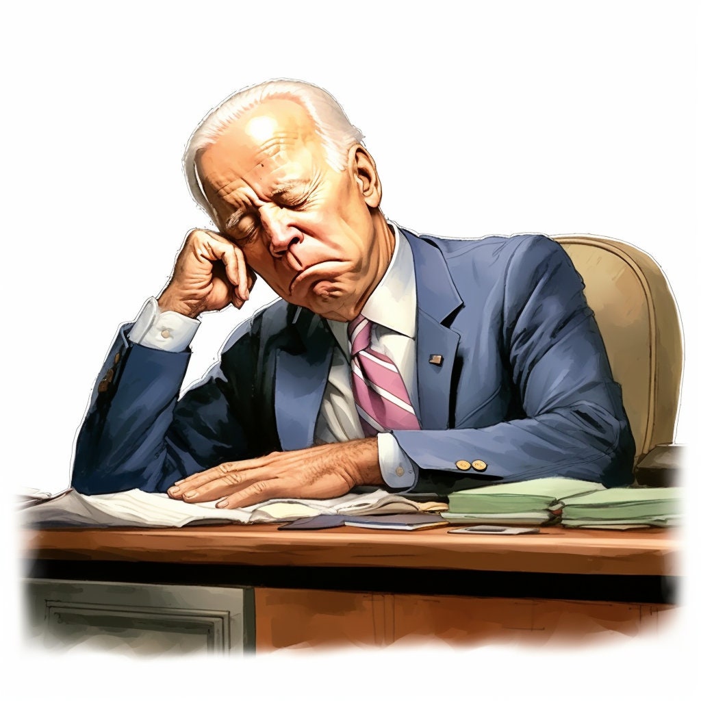 Sleepy Joe Biden Cartoon Drawing - Etsy