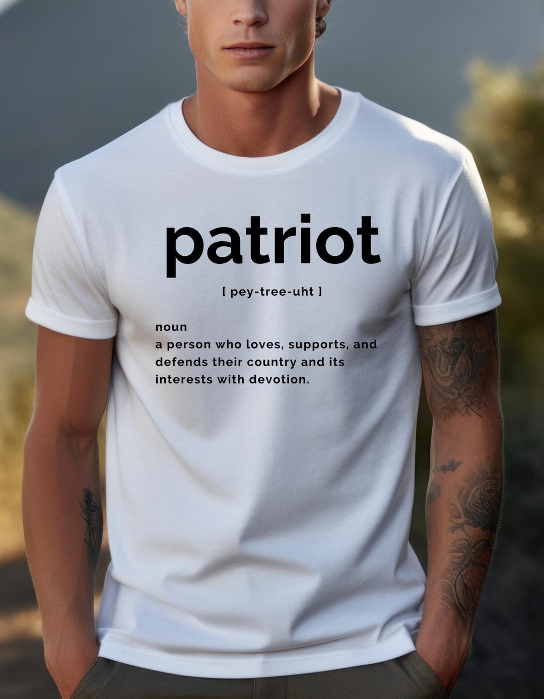 Patriot Definition T-shirt - Etsy
