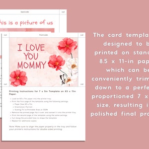 Mother's Day Printable Questionnaire: All About My Mom + Bonus Card ...