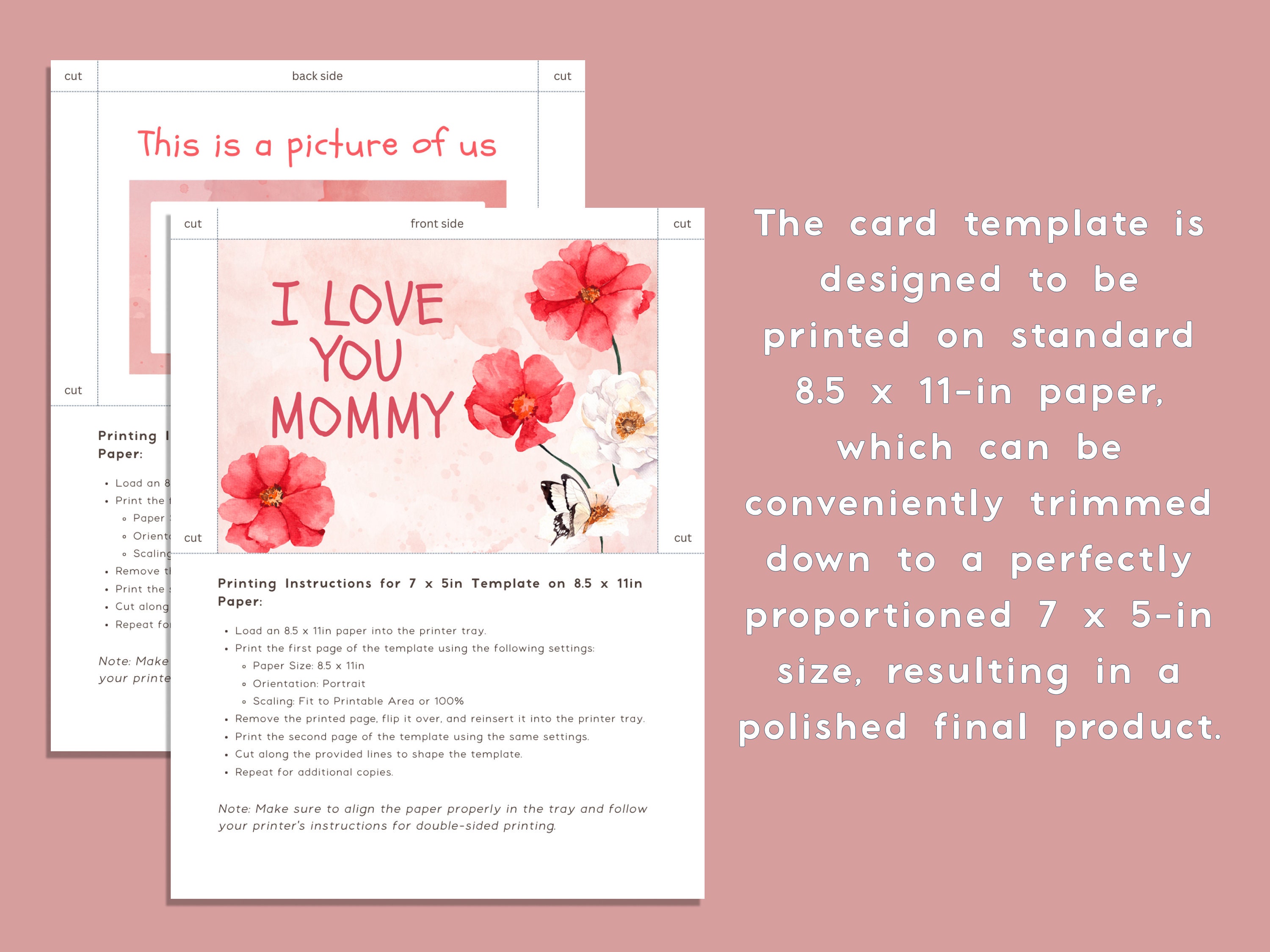 Mother's Day Printable Questionnaire: All About My Mom + Bonus Card ...