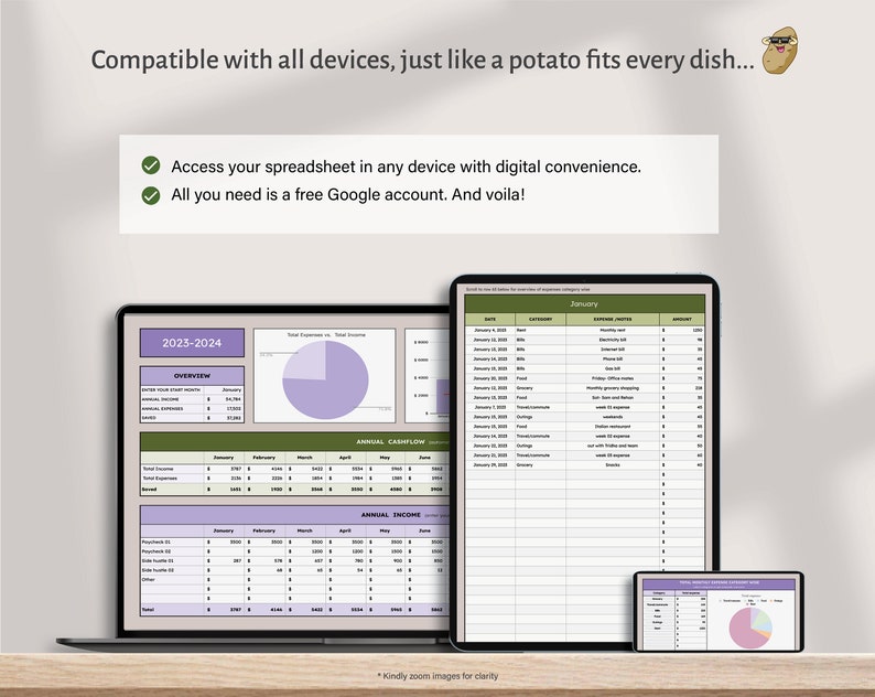 Income and Expense Tracker Google Sheets Expense Tracker Spreadsheet Google Sheets Monthly ...