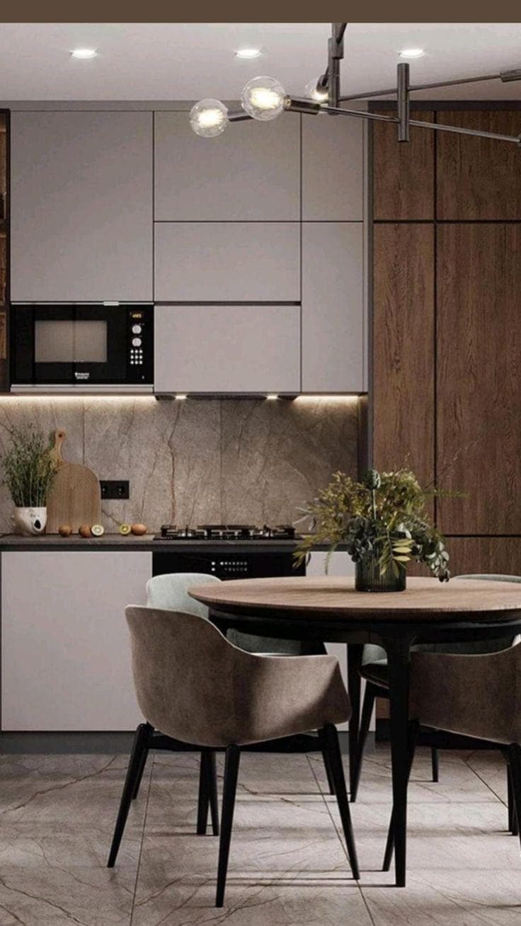 Nordic Kitchen 3d Rendering Minimalist Kitchen Remodel Ideas Virtual ...