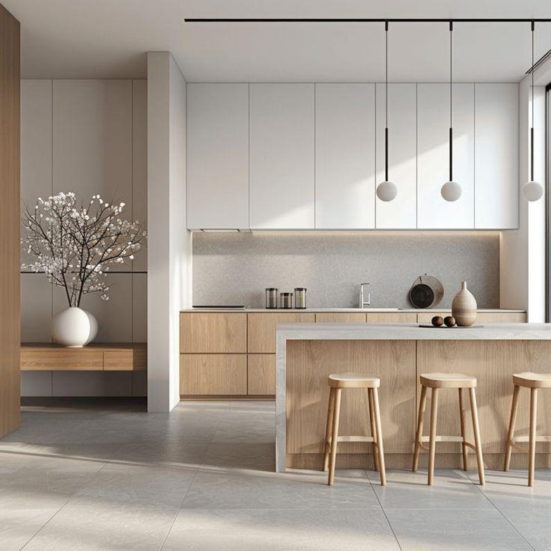 Kitchen Designs, Virtual Design Service, Minimalist Kitchen Rendering ...