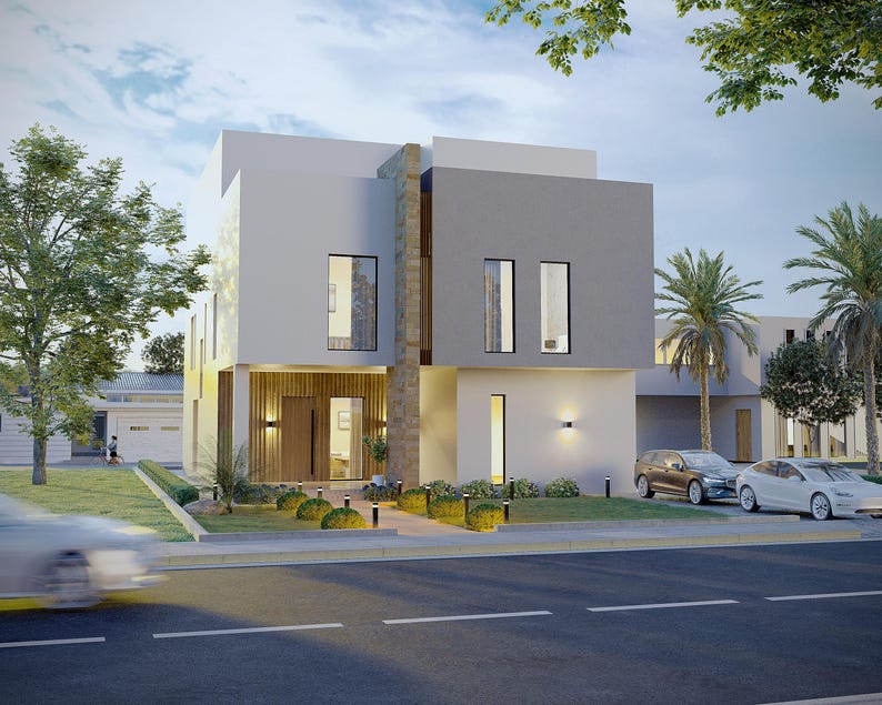 Exterior Home Design, Online Exterior House 3D Rendering, 3D ...