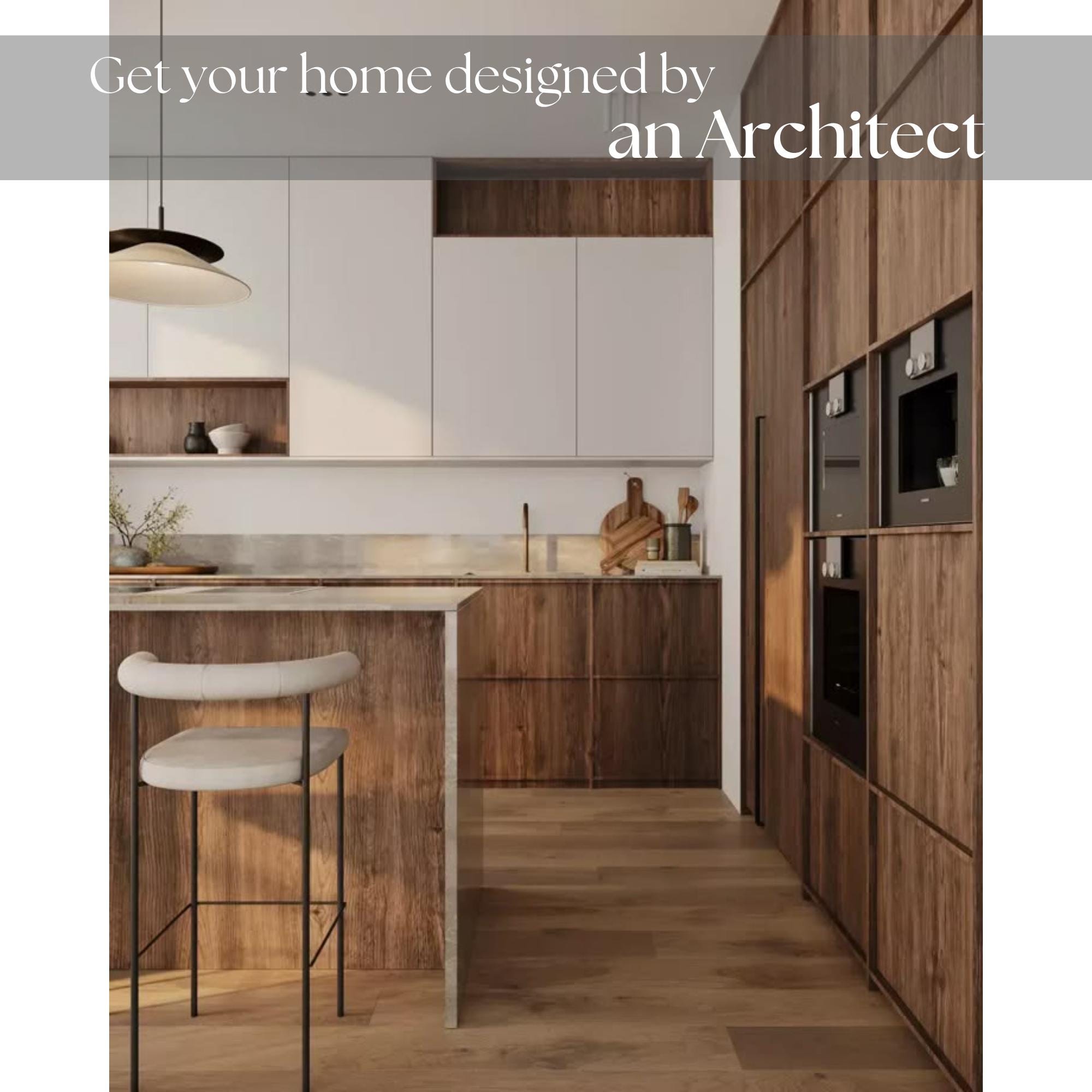 Nordic Kitchen 3d Rendering Minimalist Kitchen Remodel Ideas Virtual ...