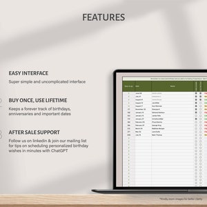 Birthday Tracker Google Sheets | Birthday Trackerer | Birthday ...