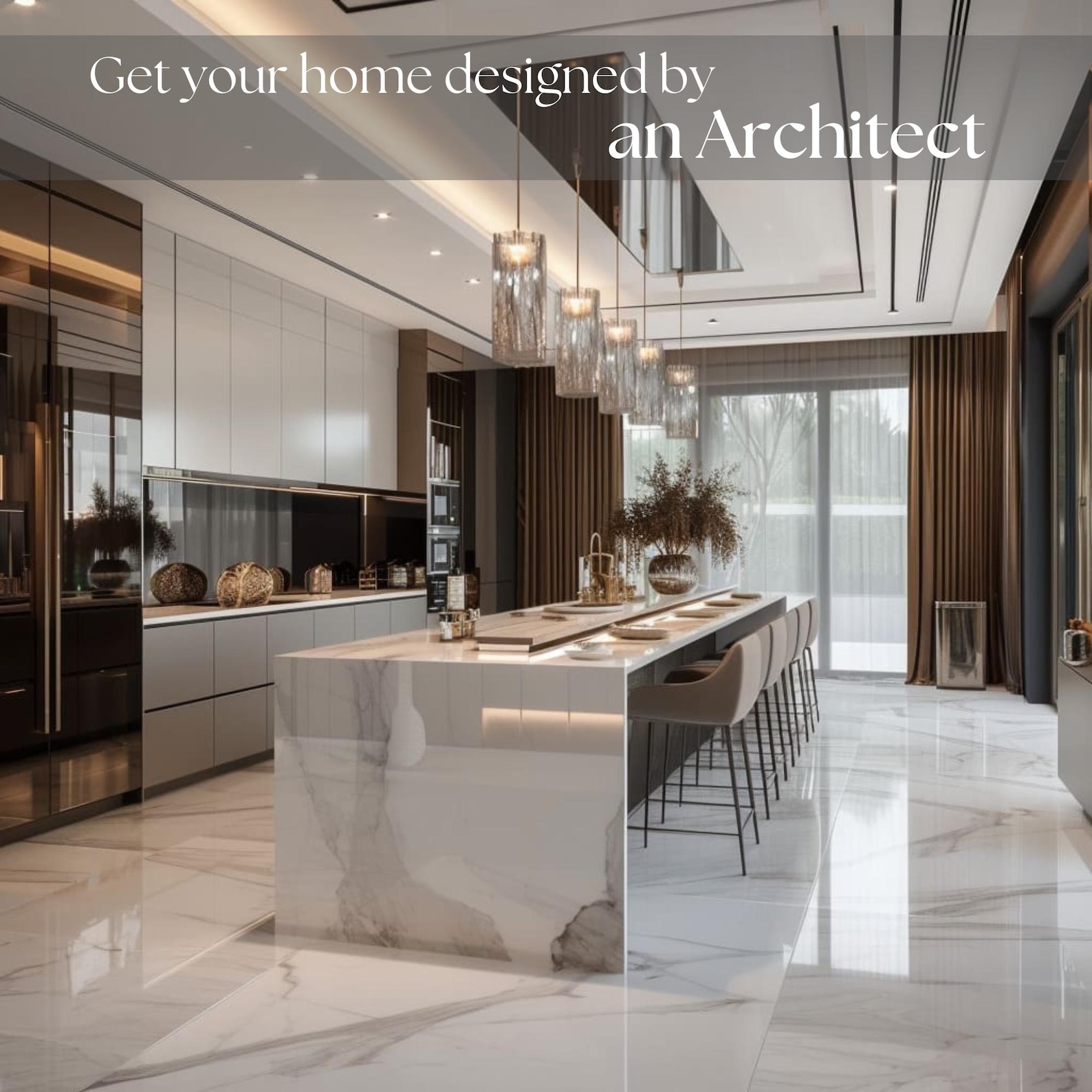 Luxury 3d Kitchen 3d Rendering Minimalist Kitchen Remodel Ideas Virtual ...