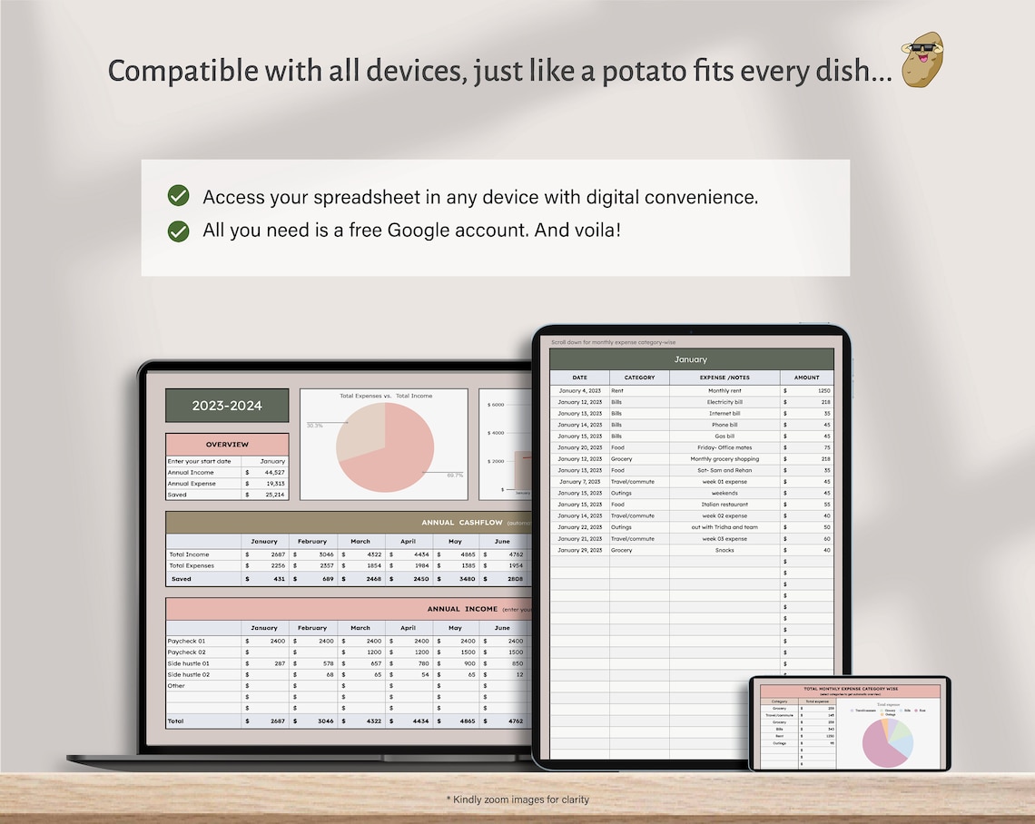 Income and Expense Tracker Google Sheets Expense Tracker Spreadsheet ...