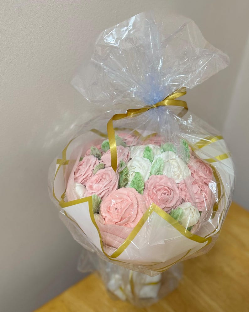 Marshmallow Rose Bouquet (color of Your Choice). Bright, Beautiful ...