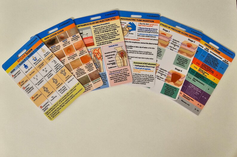 Nursing Reference Cards Set 2 - Etsy