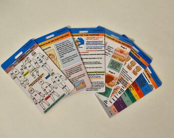Nursing Badge Reference Cards: School Essentials Set With Cheat Sheets - Etsy