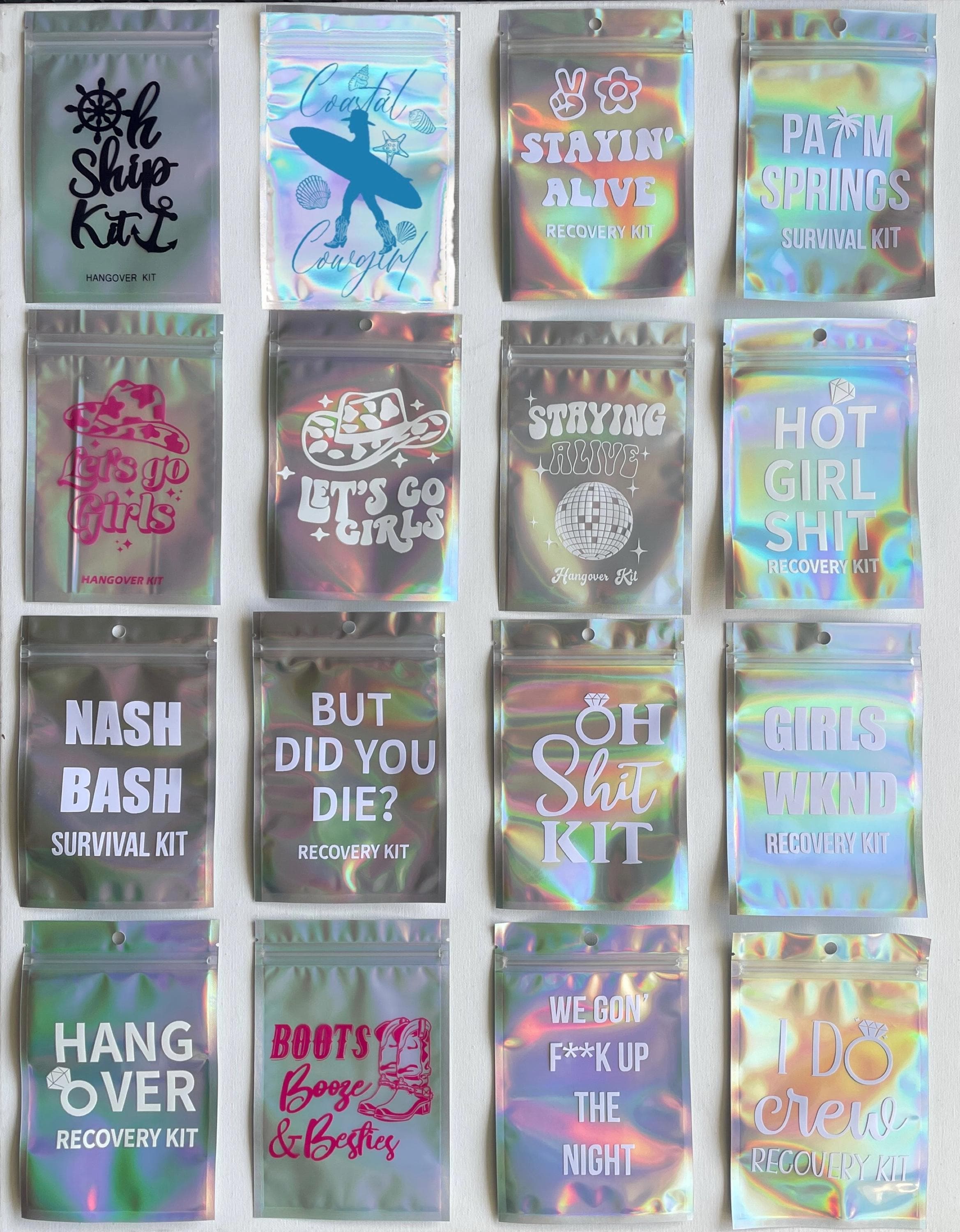 Bachelorette Party Hangover Kit | Bridal Party Favors | Girls' Night ...