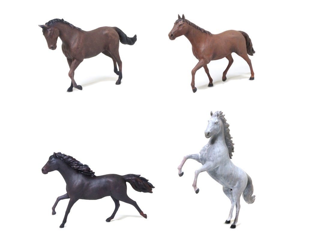 1/48 1/35 3D Printed Horses in 4 Different Poses Unpainted. - Etsy