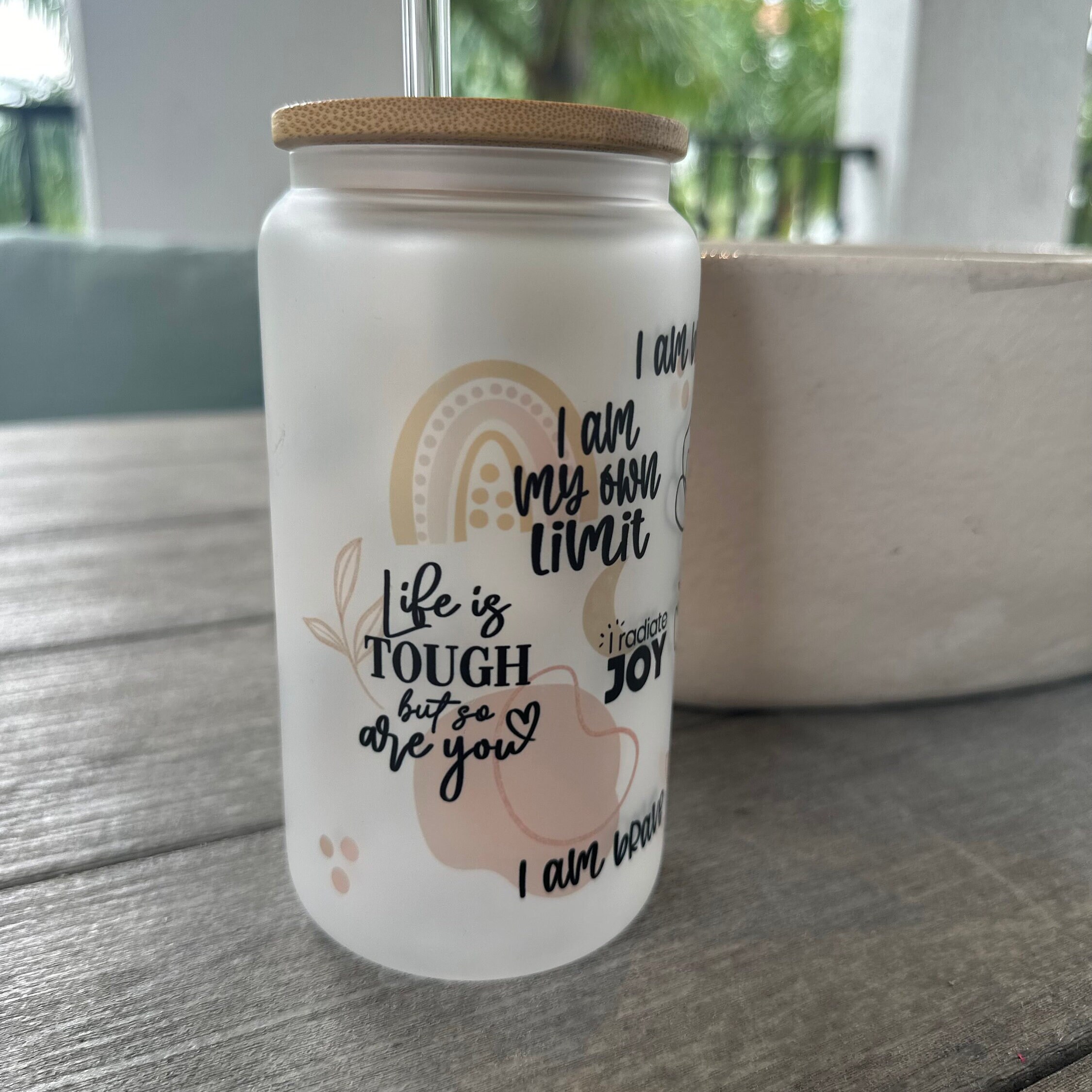 Daily Reminders 16oz Glass Tumbler Gifts for Her Gifts for Sister and ...