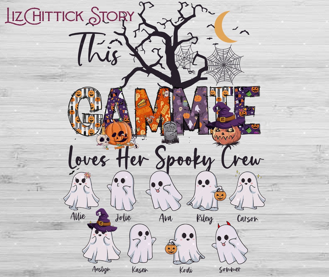 This Gammie Loves Her Spooky Crew Png, Personalized Halloween Custom ...