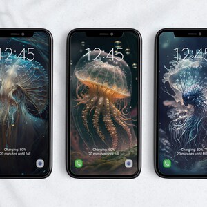 Sea Creatures. Set of Marine Life Inspired Wallpapers for the ...