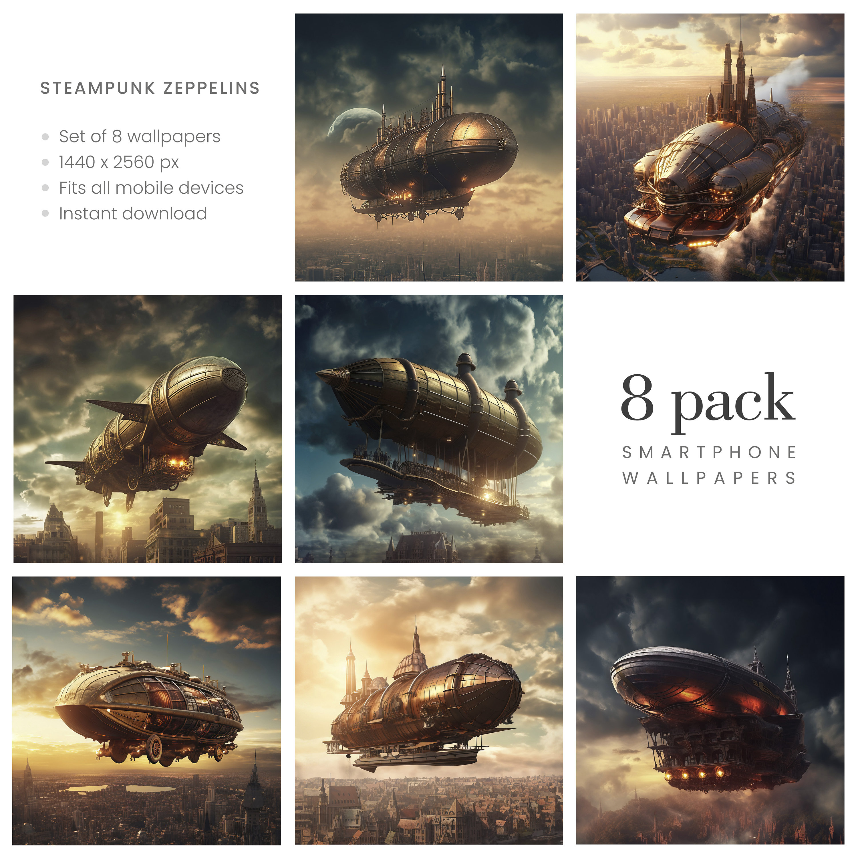 Steampunk Zeppelin Wallpaper