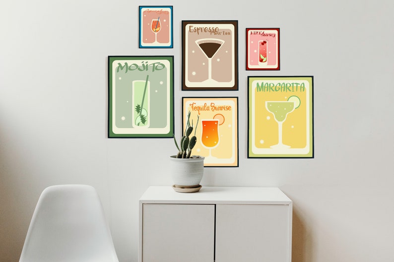 Aperol Spritz Cocktail Print Printable Cocktail Poster - Etsy