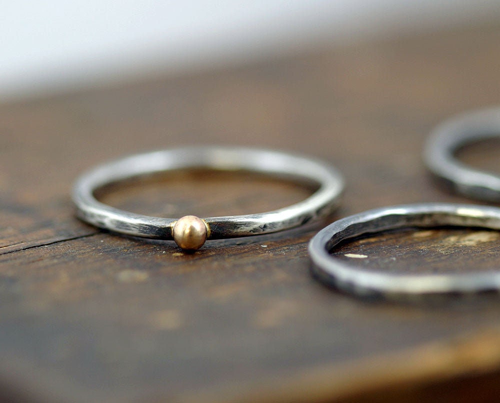 Silver Pebble Ring, Silver Ring for Women, Textured Ring, Recycled Ring ...