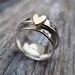 Heart Spinning Ring, Solid Silver Ring for Women, Heart Ring, Natural Ring, Meditation Spinning ...