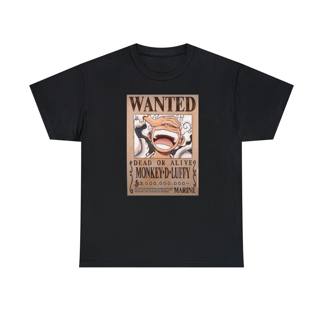 Luffy's Joy Boy Wanted Poster T-shirt - Etsy