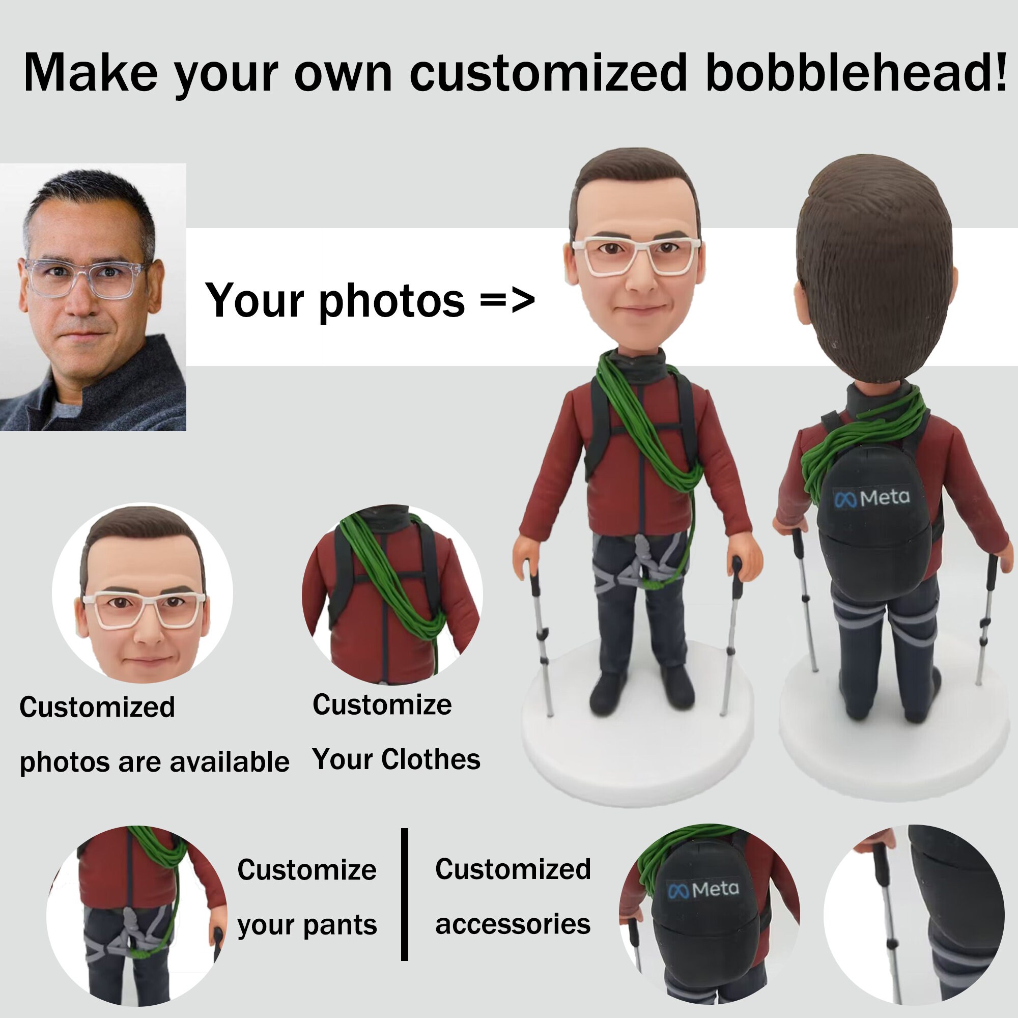 Customised Uniform Costume Bobblehead, Colleague Bobblehead, Boss/ceo ...