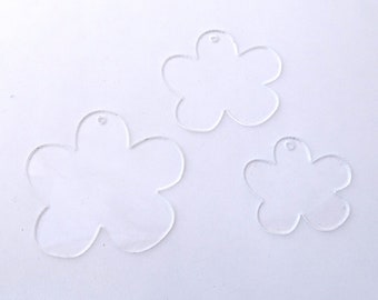 50pcs | Craft Round Shape Clear Acrylic | Clear Acrylics | Plexiglass ...